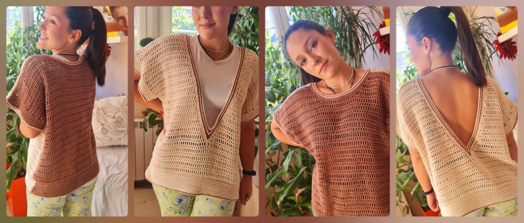 Chaleco "Chocolate" inspiración JAPANDI - CukiCrochet